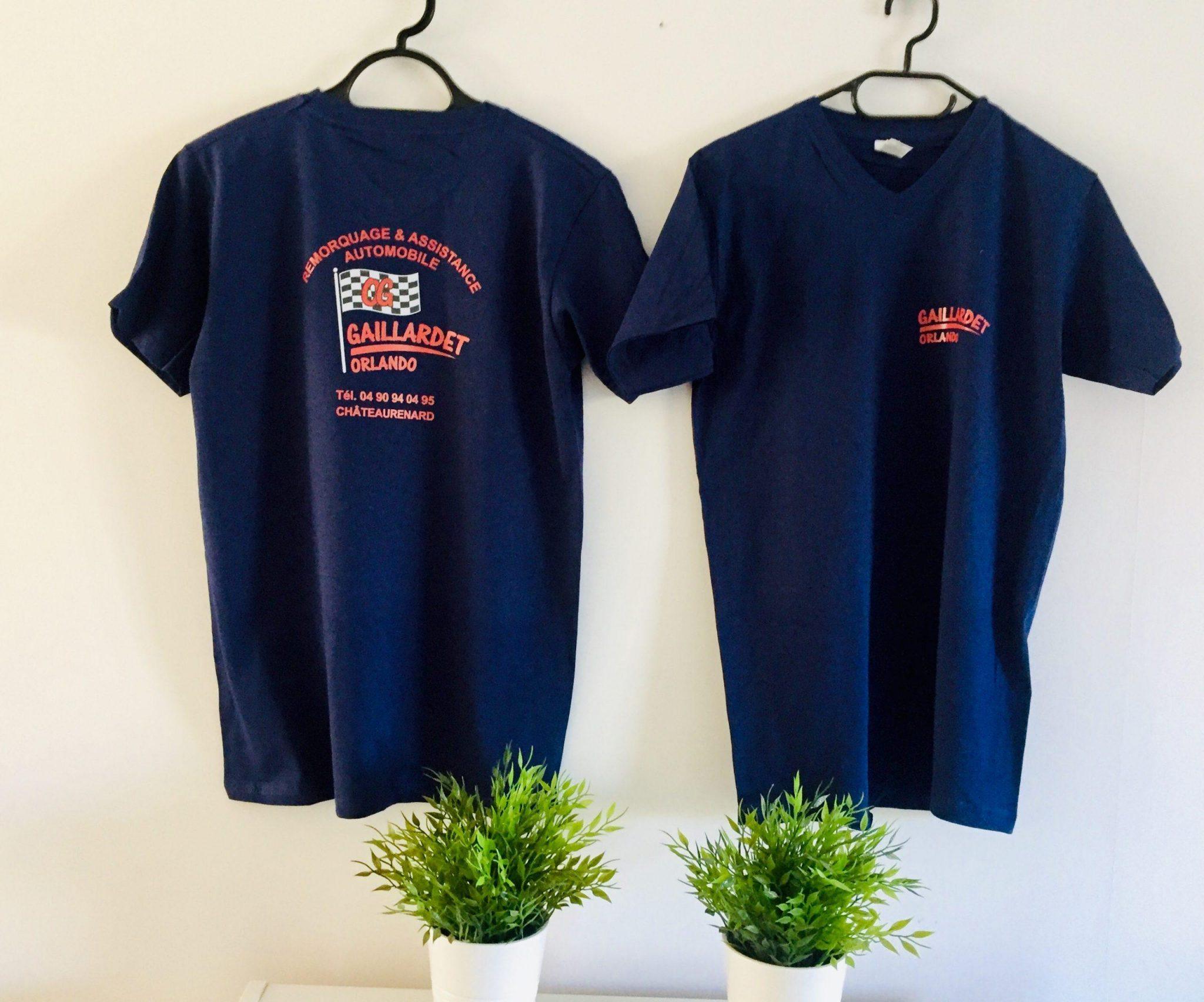 Marquage T-shirt coeur et dos sérigraphie | Web, enseignes, imprimerie