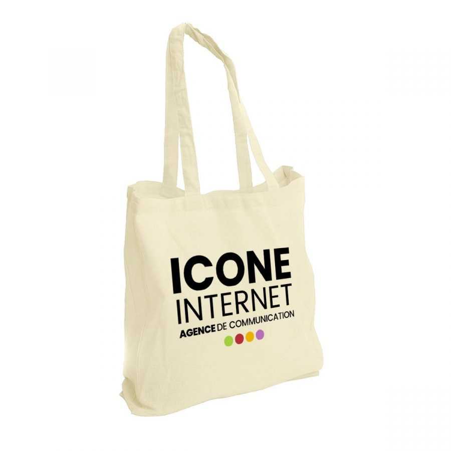 Sacs en coton à anses longues (quadri) | Web, enseignes, imprimerie