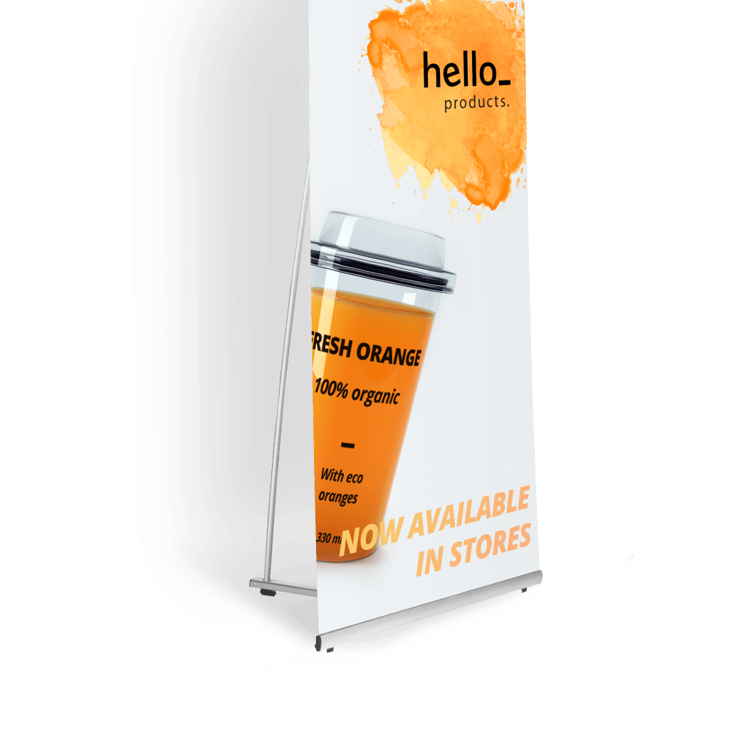 Kakémono L-banners | Web, enseignes, imprimerie