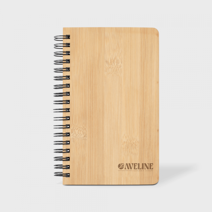 Carnet de notes A5 en bambou et pierre | Web, enseignes, imprimerie